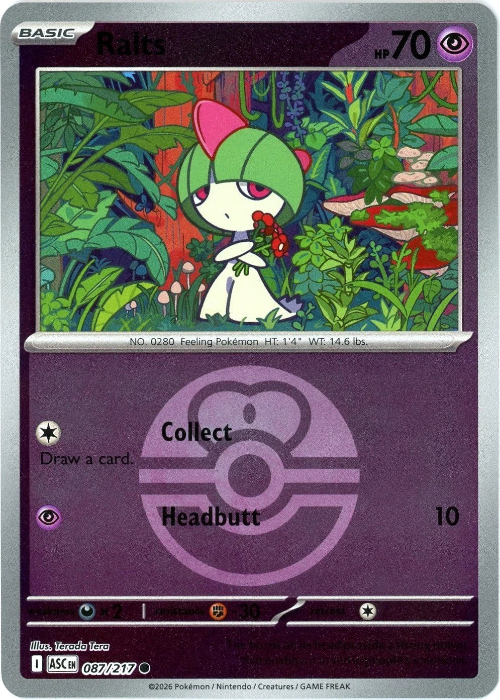 Ralts 87/217 - Common | Mega Ascended Heroes (Pokemon TCG ...